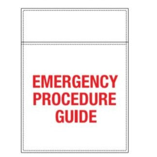 260MM X 350MM - EMERGENCY PROCEDURE POCKET GUIDE – Von Pace Group