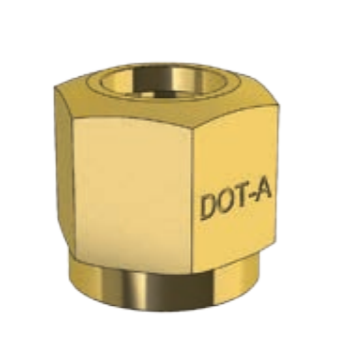 DOT COMPRESSION FITTING - NUT - IMPERIAL TUBE – Von Pace Group