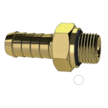 BRASS FITTING - HOSE BARB - METRIC THREADS – Von Pace Group