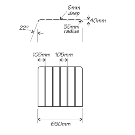 LELOX QUARTER MUDGUARD - STANDARD 630MM WIDE - CURVED EDGE - AVAILABLE ...